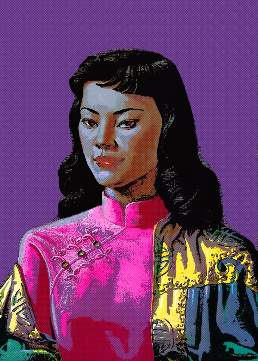 'Miss Wong' Poster, picture, metal print, paint by Bob Holmes | Displate
