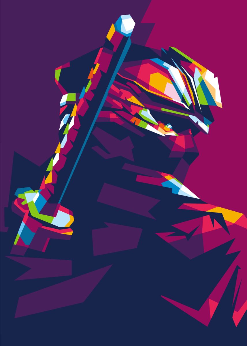 'NINJA ASSASSIN SHINOBI' Poster, picture, metal print, paint by Aditya ...