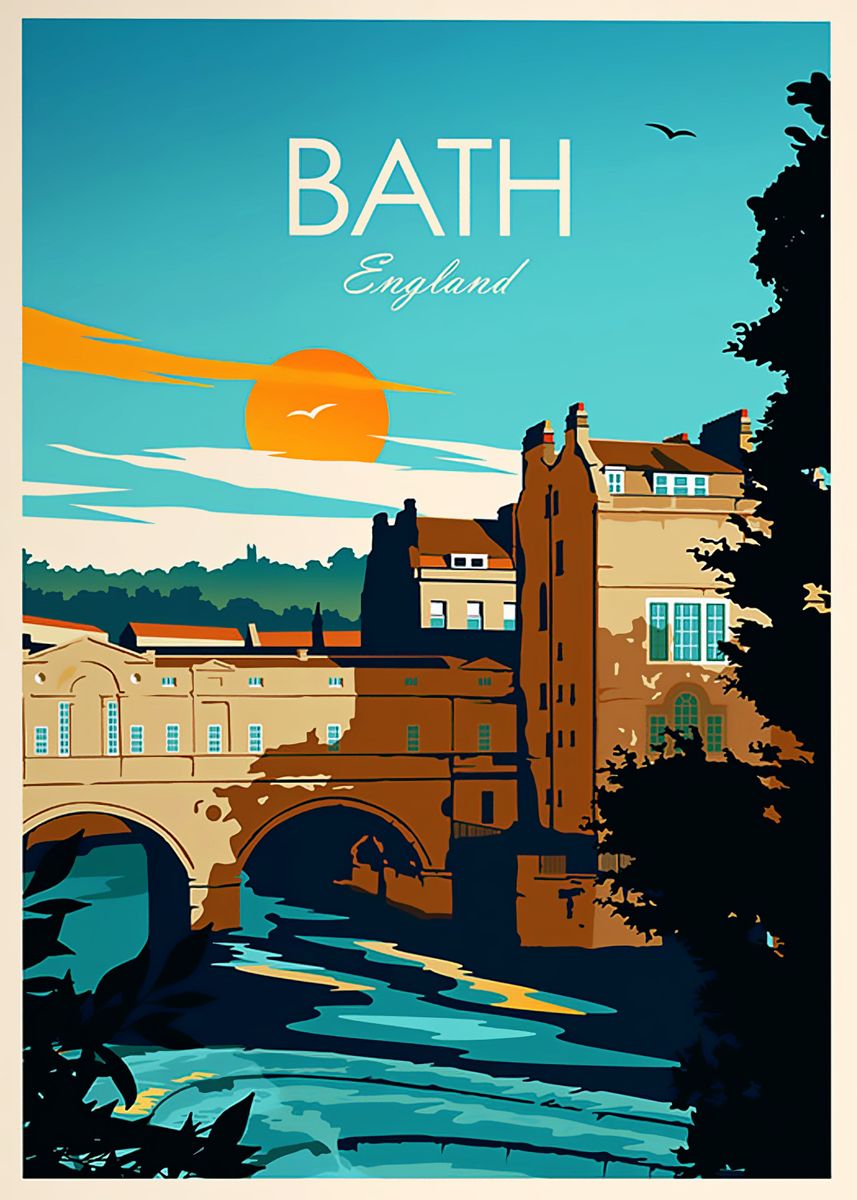 'Bath ' Poster, picture, metal print, paint by Nature Team | Displate