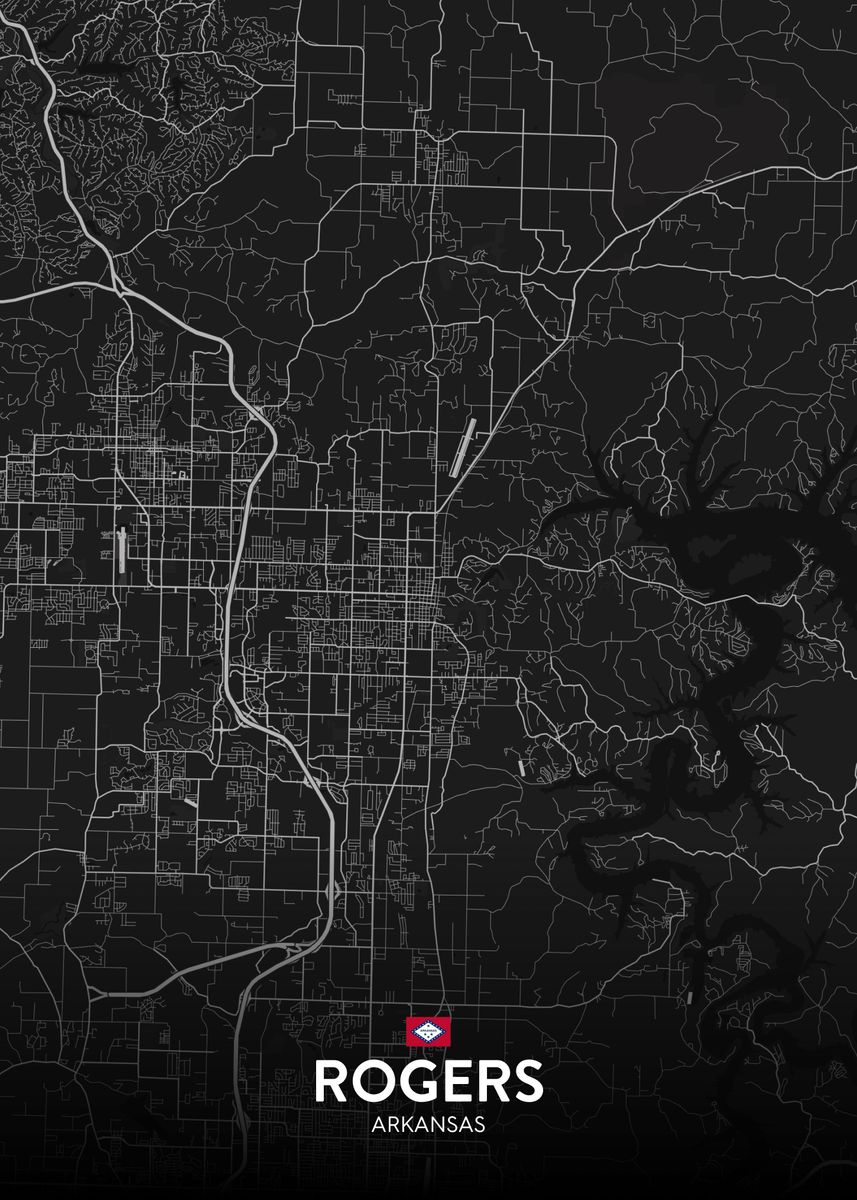 'Rogers AR' Poster, picture, metal print, paint by IMR Designs | Displate