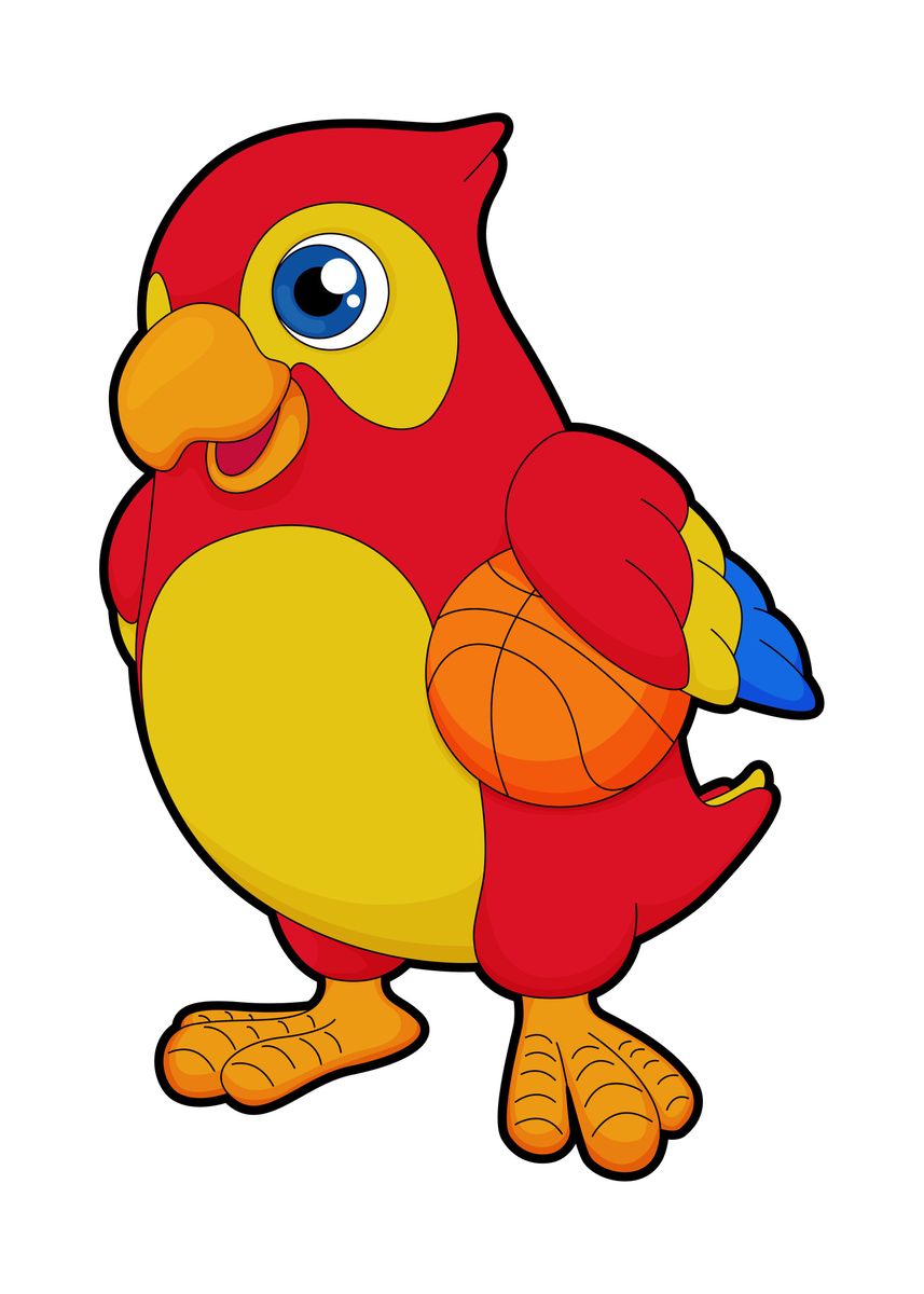 'Parrot Basketball Sports' Poster by Markus Schnabel | Displate