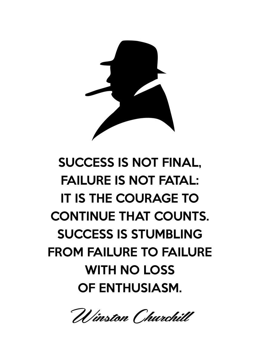 'Winston Churchill Success' Poster, picture, metal print, paint by ...