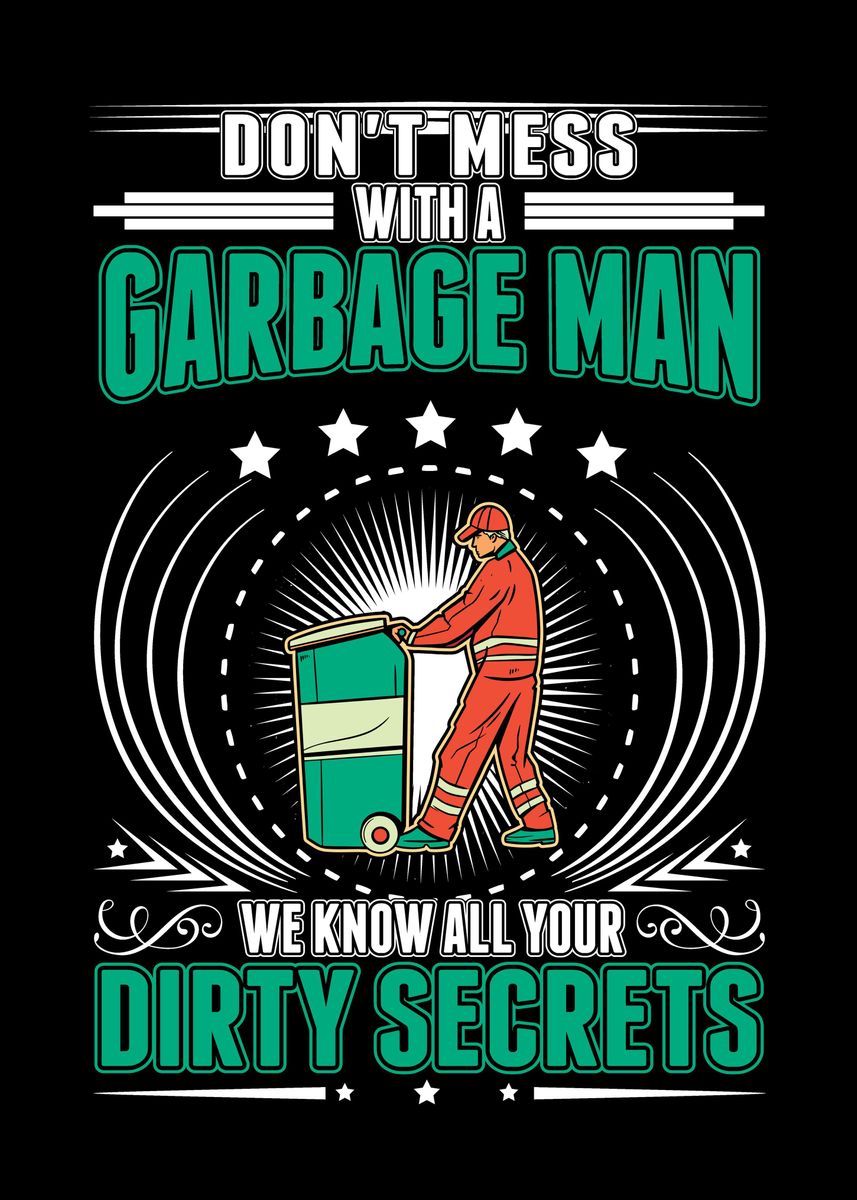 'Garbage Man Collection' Poster by FavoritePlates | Displate