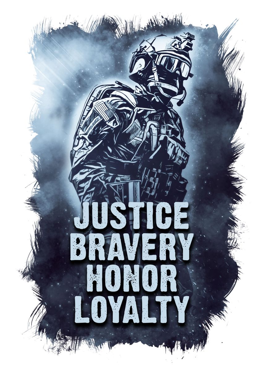 'Soldier Motto' Poster, picture, metal print, paint by OliArt | Displate