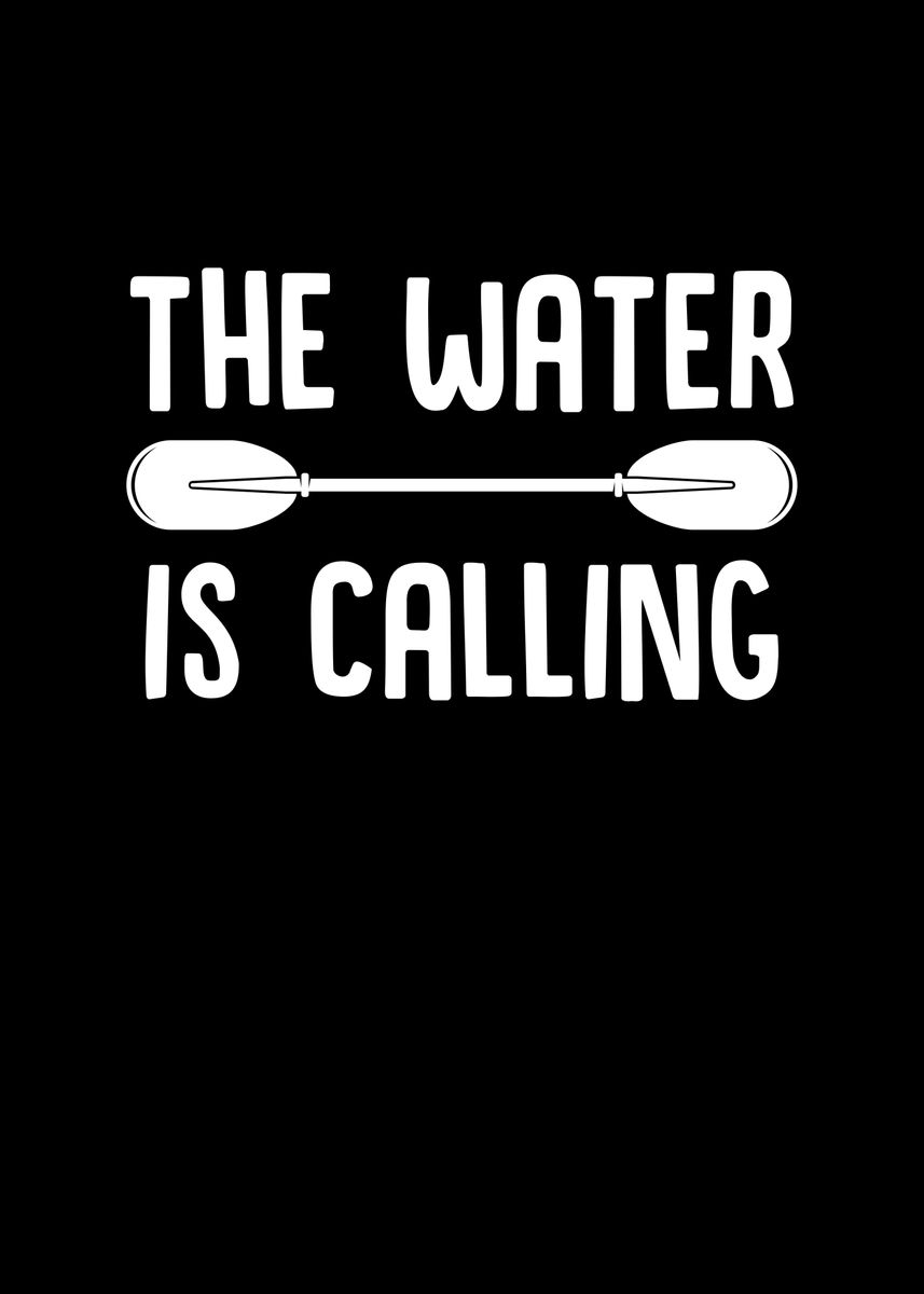 'The Water Is Calling' Poster, picture, metal print, paint by Francois ...