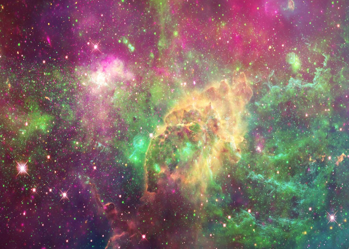 'Lightning Galaxy 04' Poster by Aloke Design | Displate