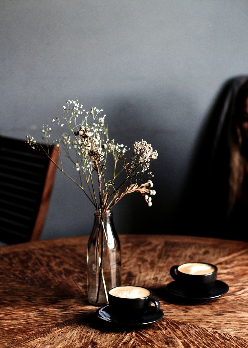 'Table for Two' Poster, picture, metal print, paint by BT digital ...