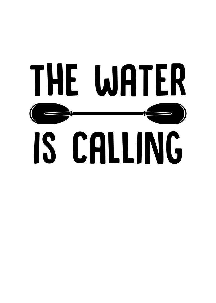 'The Water Is Calling' Poster, picture, metal print, paint by Francois ...