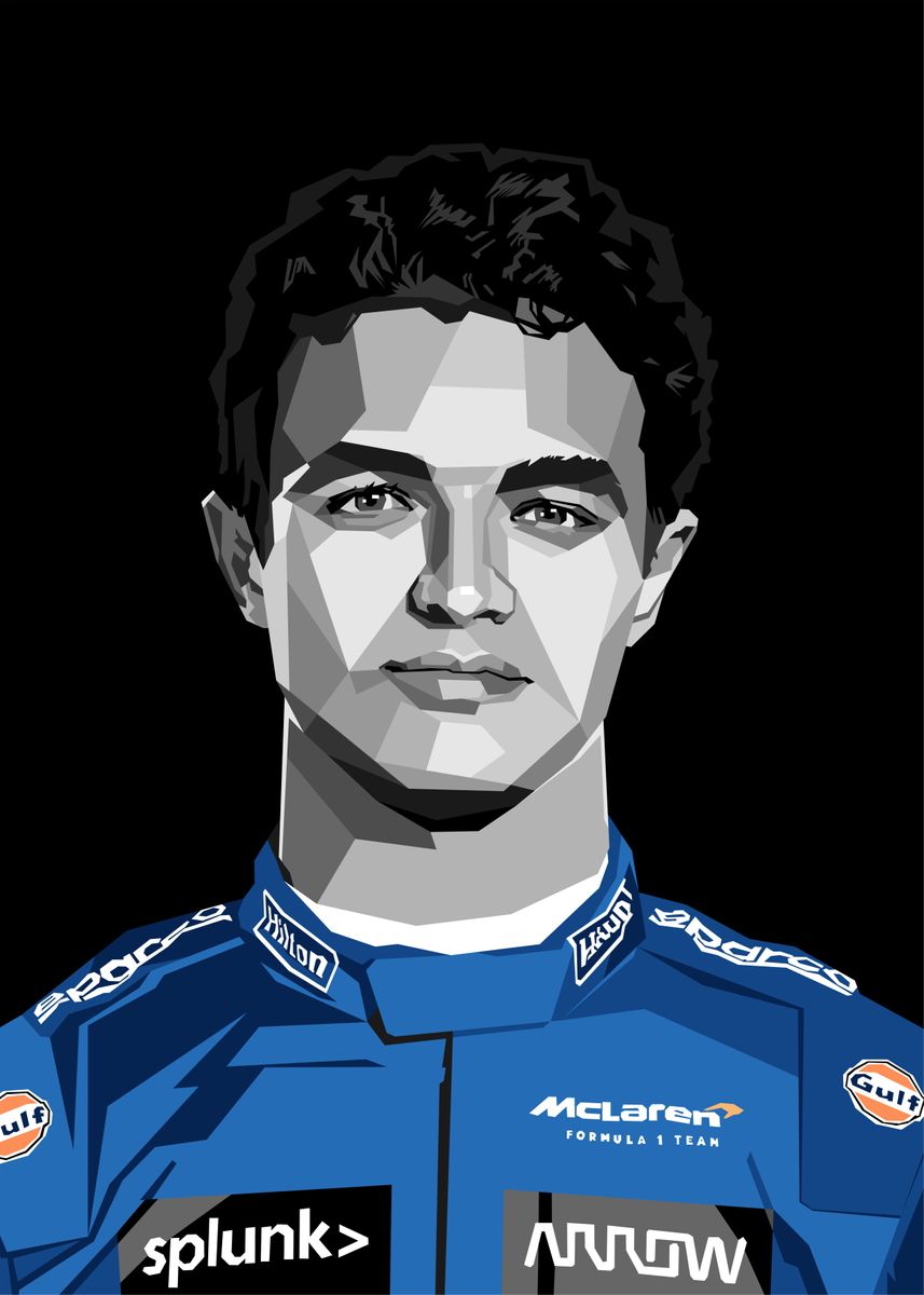 'Lando Norris' Poster by ega haidar | Displate