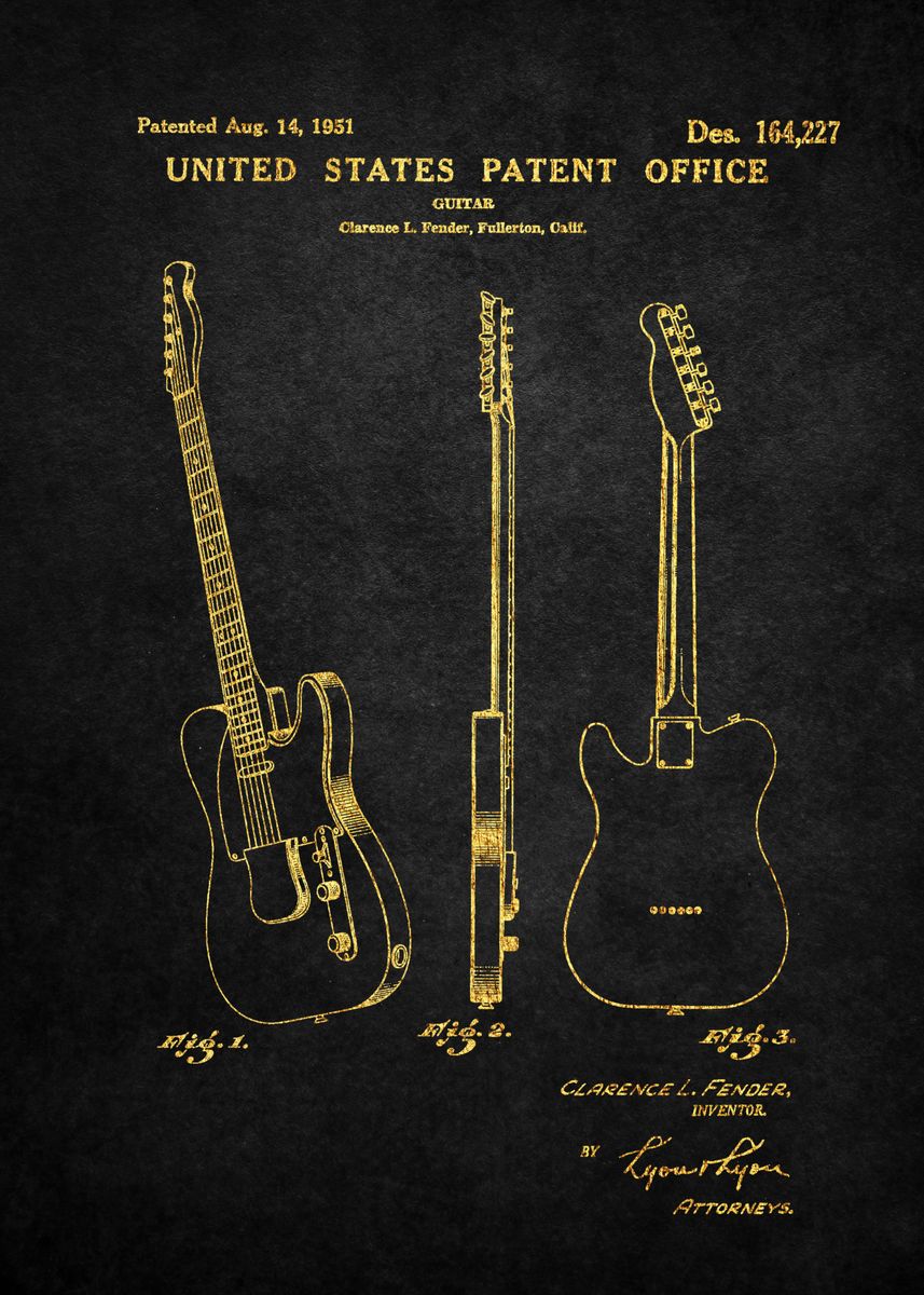 '15 Fender Telecaster Guit' Poster, picture, metal print, paint by Jana ...