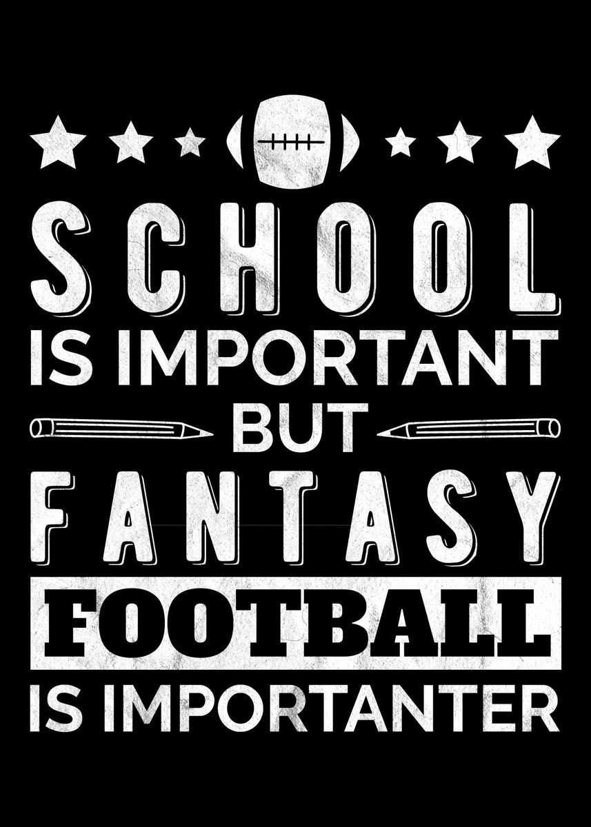 'Fantasy Football Champ' Poster by SWAYSHIRT | Displate