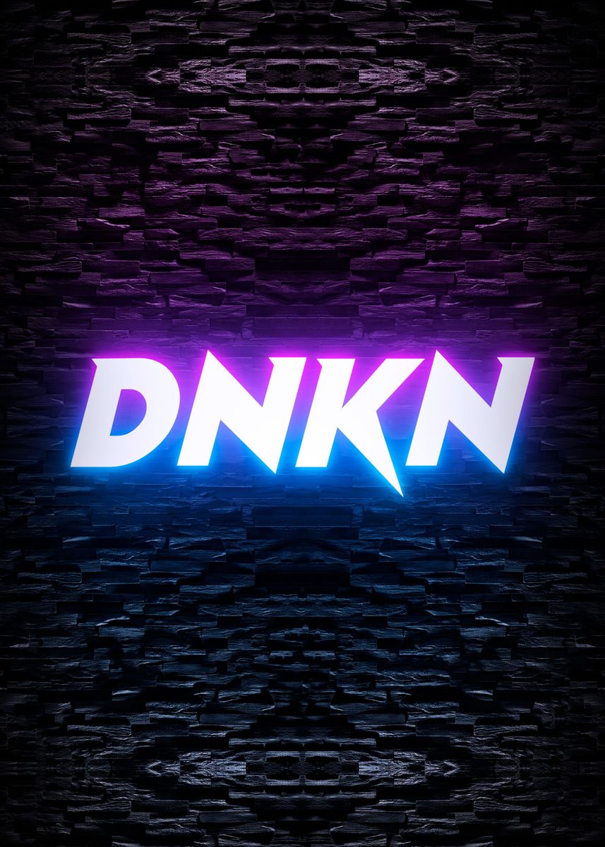 'DNKN Sign' Poster, picture, metal print, paint by RaffaDesigns | Displate