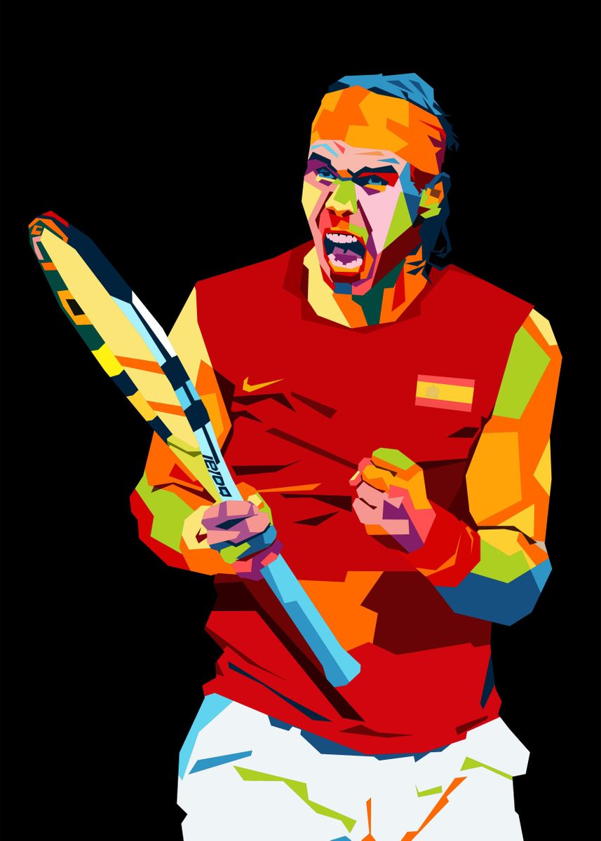 'Rafael Nadal' Poster, picture, metal print, paint by wahyudien wahyudi ...