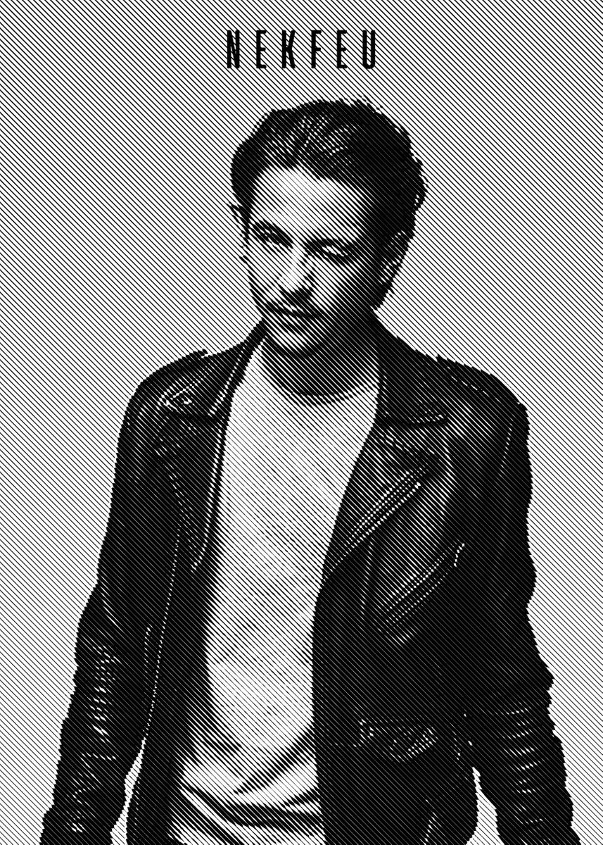 'NEKFEU' Poster, picture, metal print, paint by Daisuke Miftah | Displate