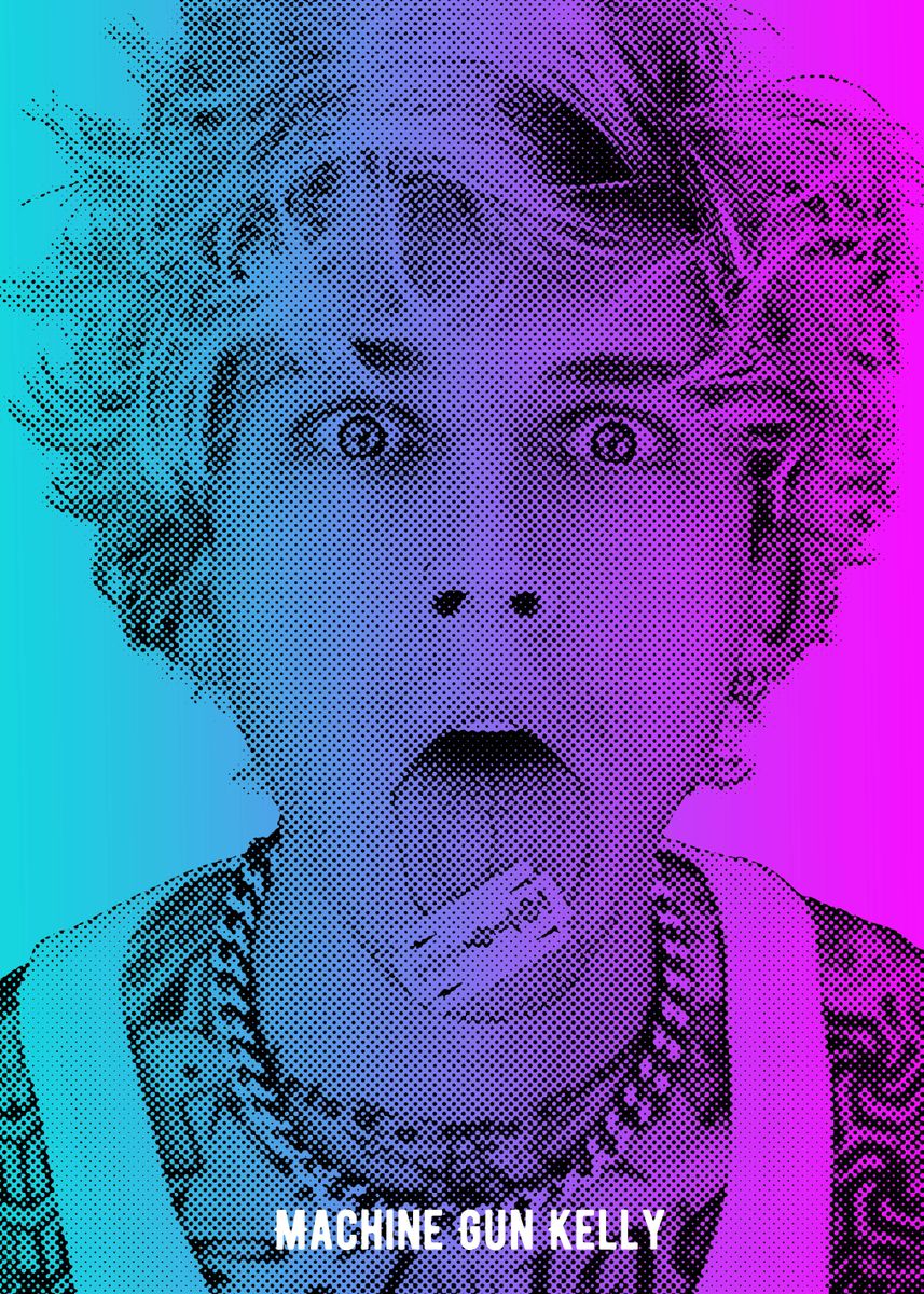 'Machine Gun Kelly' Poster, picture, metal print, paint by Imagination ...