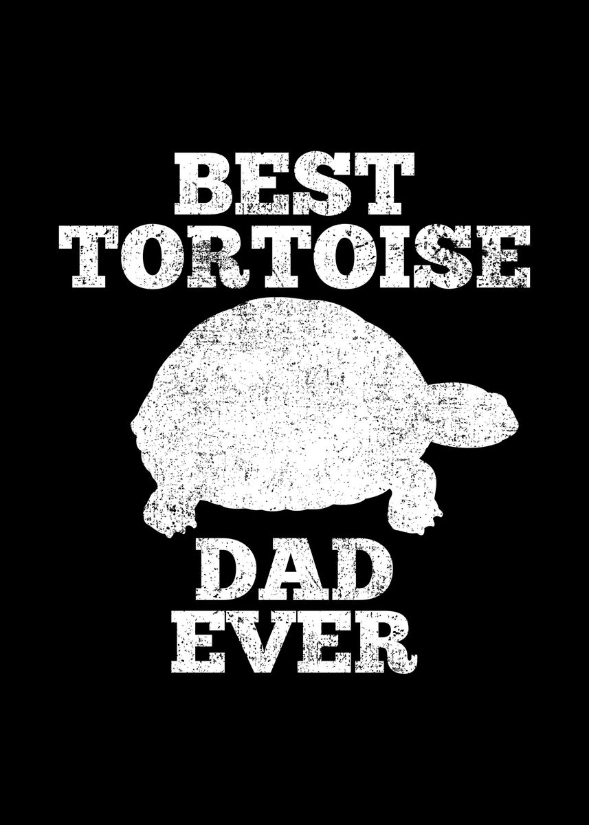 'Tortoise Dad Father' Poster, picture, metal print, paint by Mealla ...