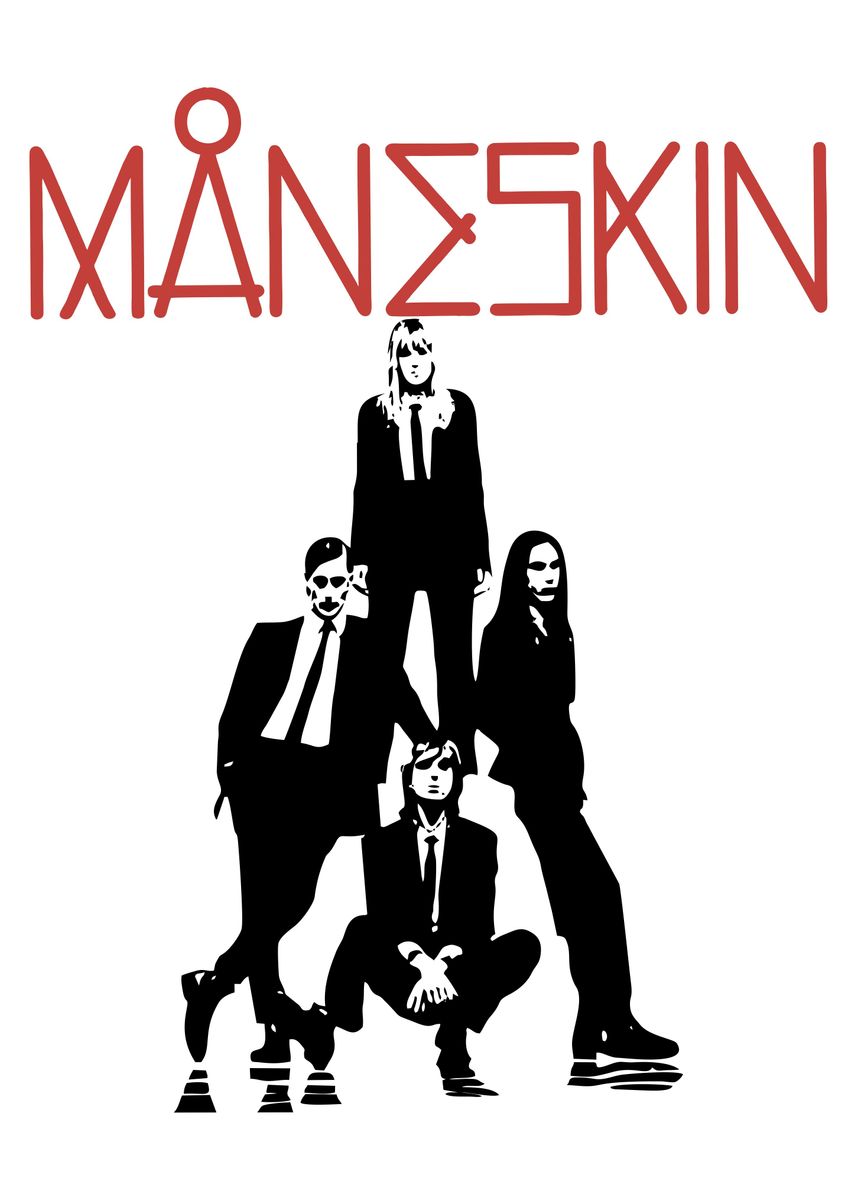 'Maneskin Classic' Poster, picture, metal print, paint by Red Veles ...