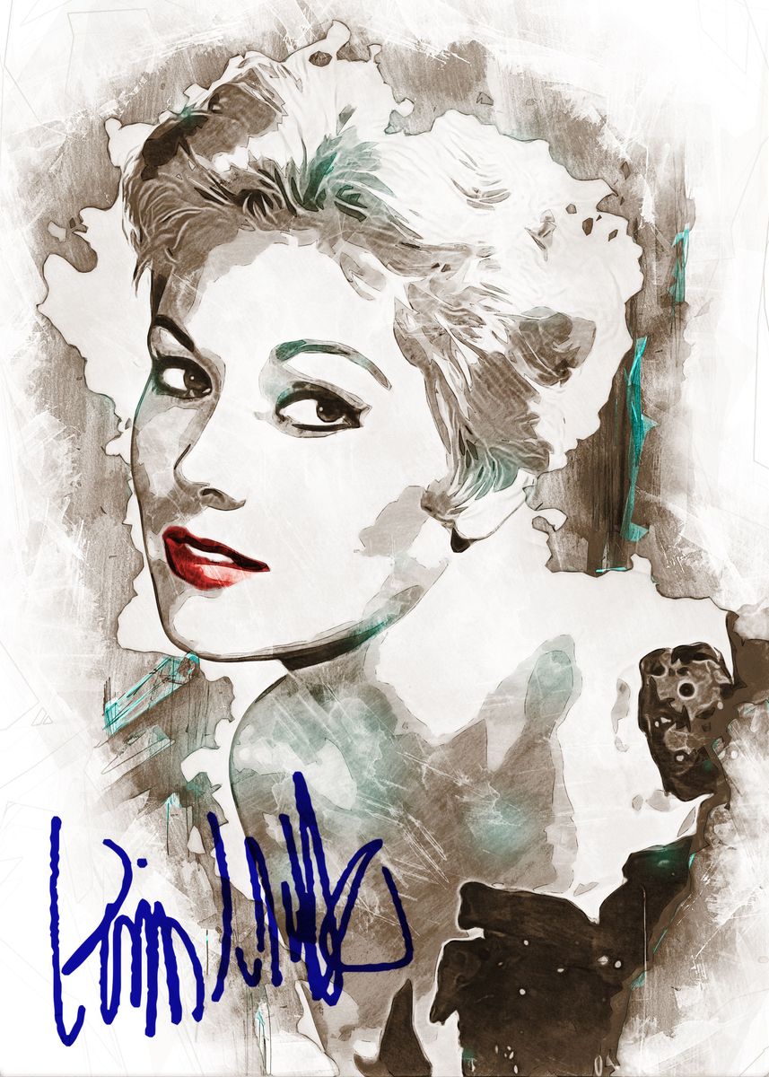 'Kim Novak' Poster, picture, metal print, paint by Petra Rommelfanger ...