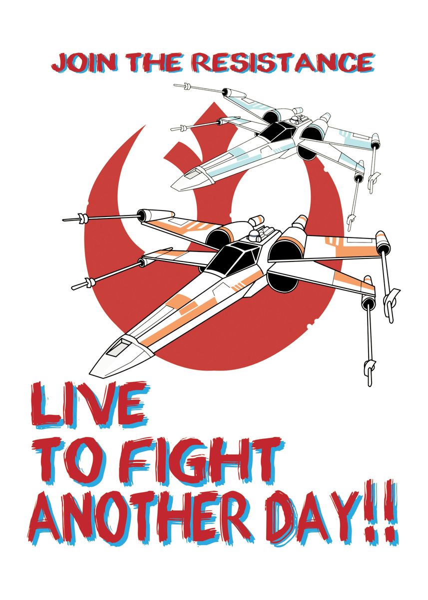 'join the resistance' Poster, picture, metal print, paint by Sigit Nur ...