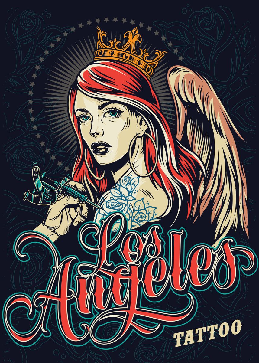 'tattoo pop art' Poster, picture, metal print, paint by du giang | Displate