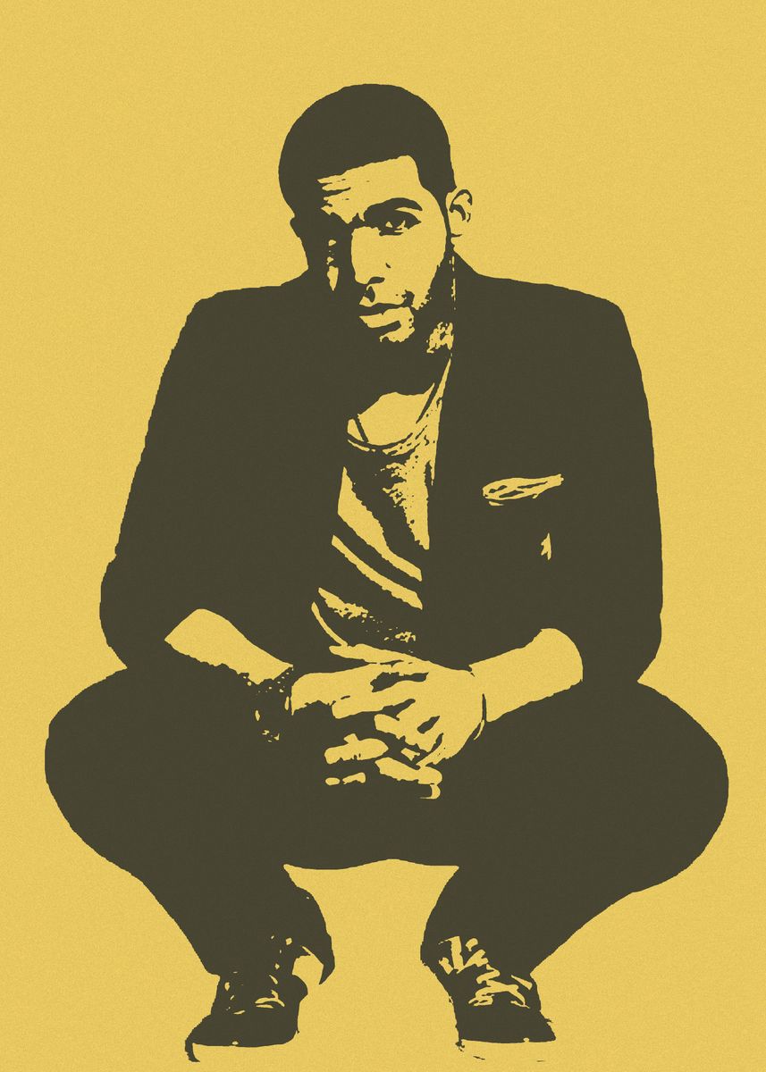'Drake' Poster, picture, metal print, paint by CarlosBalistreri Studio ...