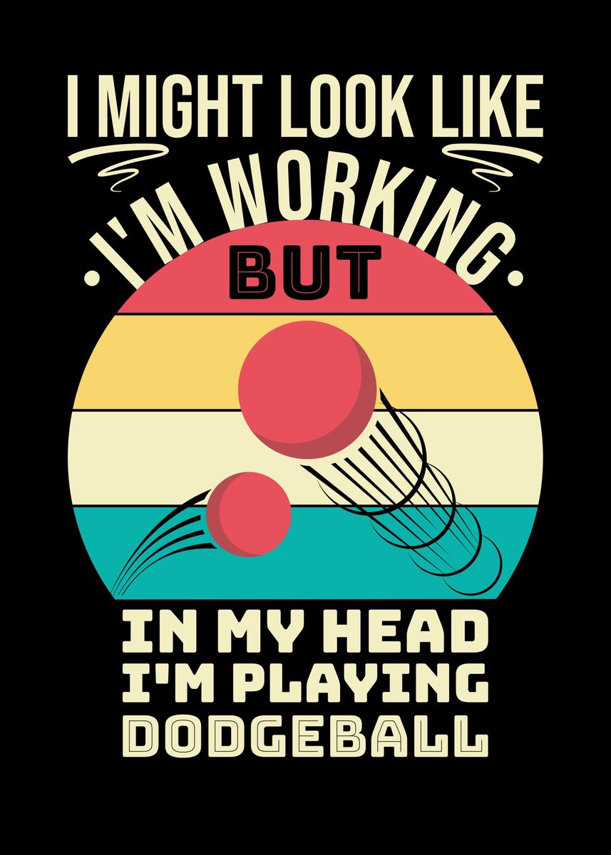 'Funny Dodgeball Player ' Poster by bobbyMC | Displate