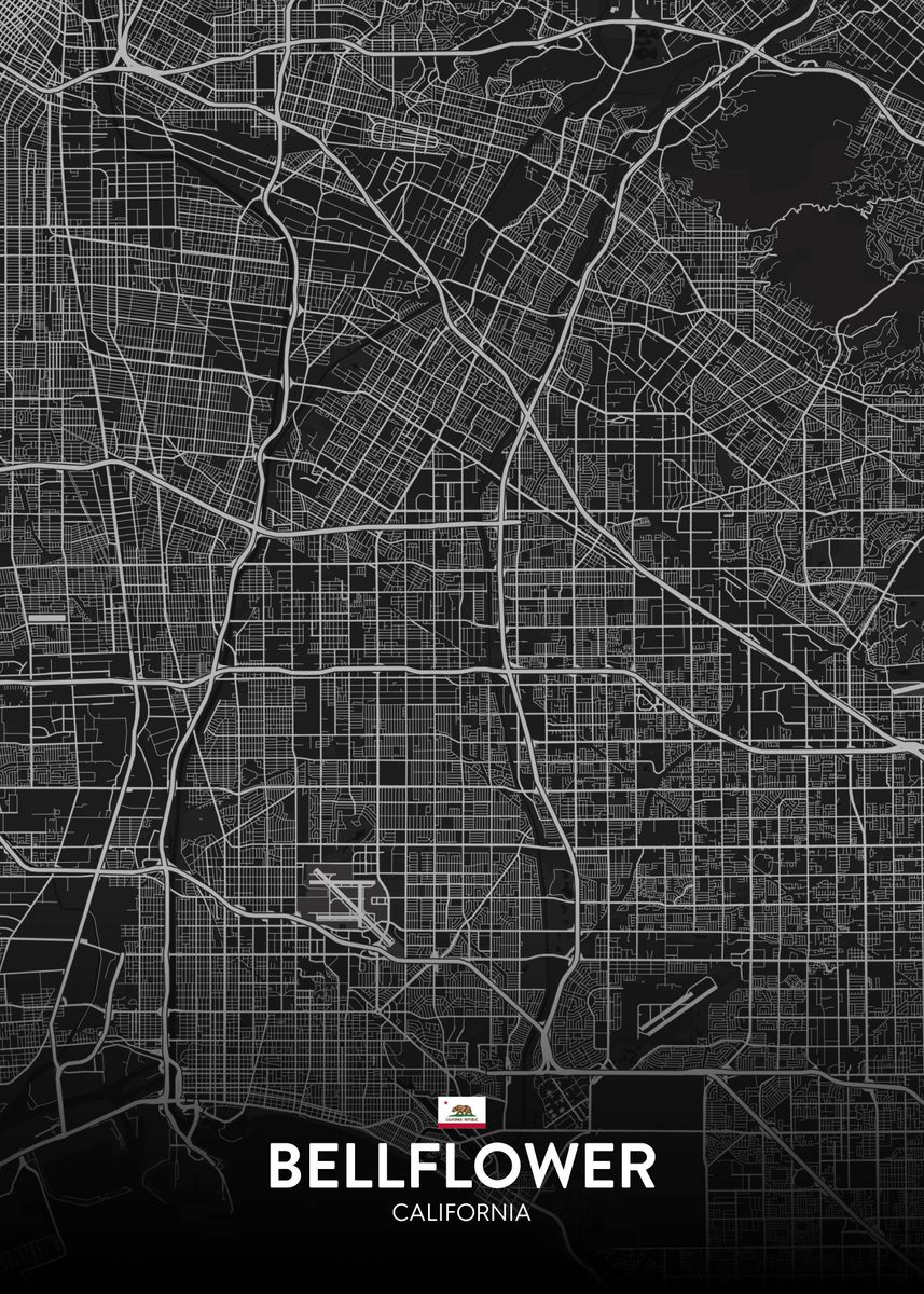 'Bellflower CA' Poster by IMR Designs | Displate