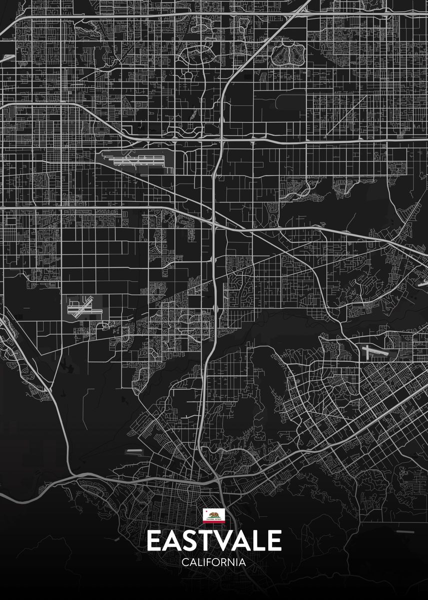 'Eastvale CA' Poster by IMR Designs | Displate