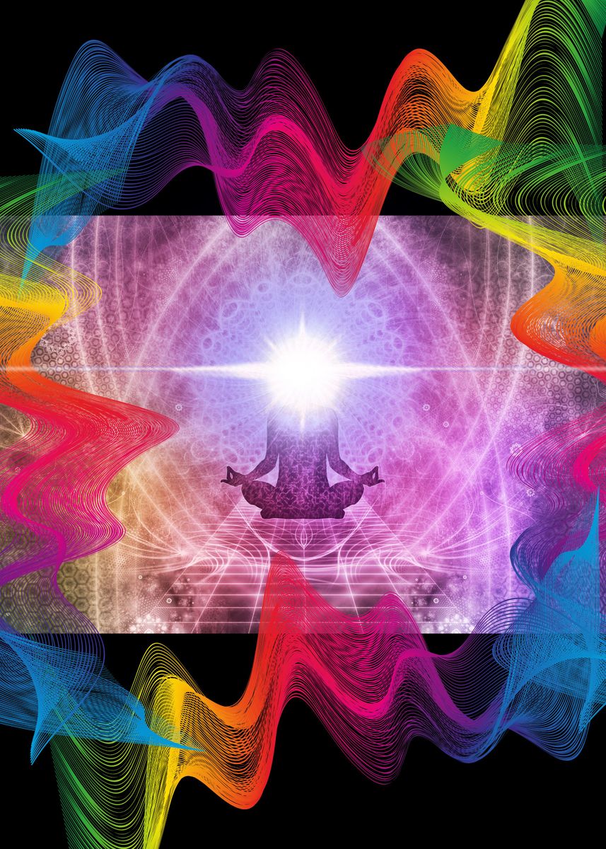 'NEBULA YOGA' Poster by Atomic Chinook | Displate