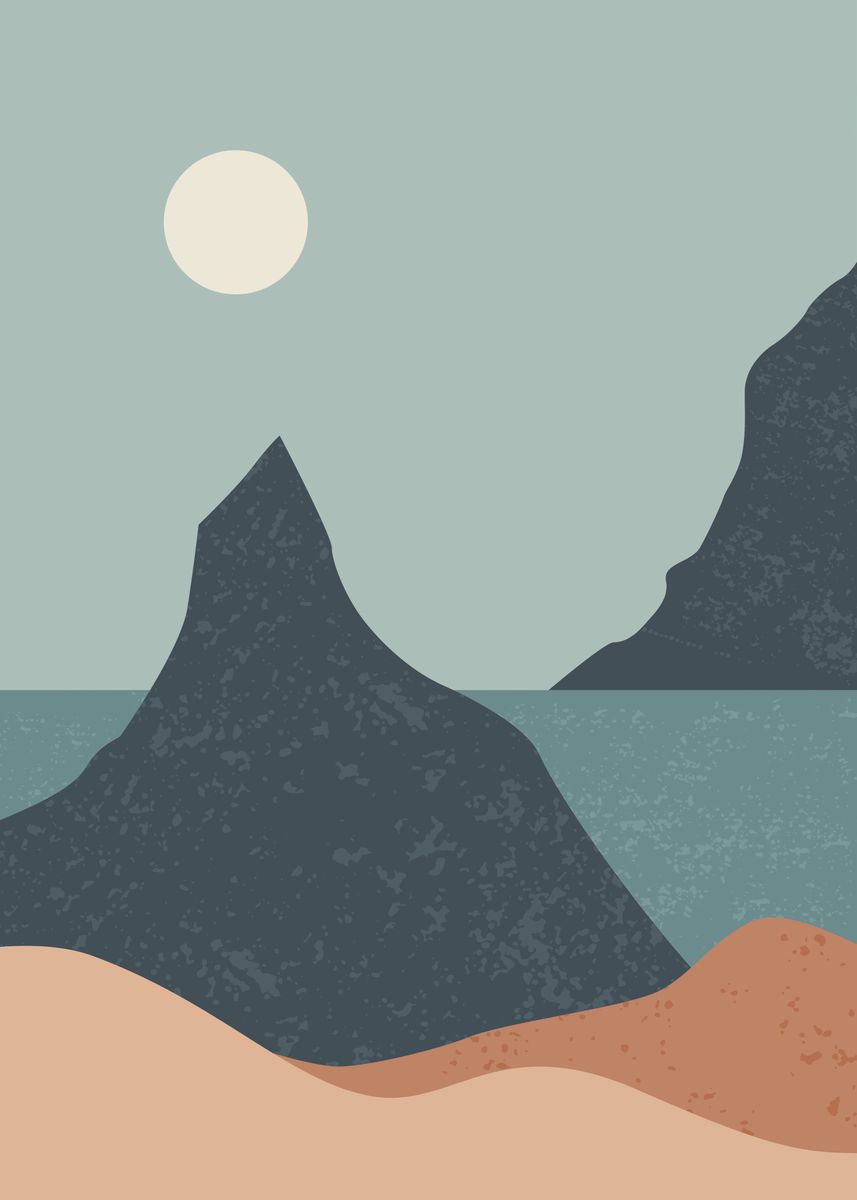 'Ocean landscape' Poster by neo bianca007 | Displate