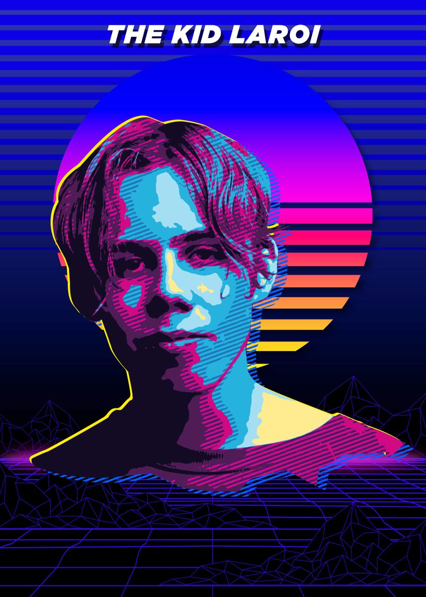 'the kid laroi retro' Poster, picture, metal print, paint by Top ...