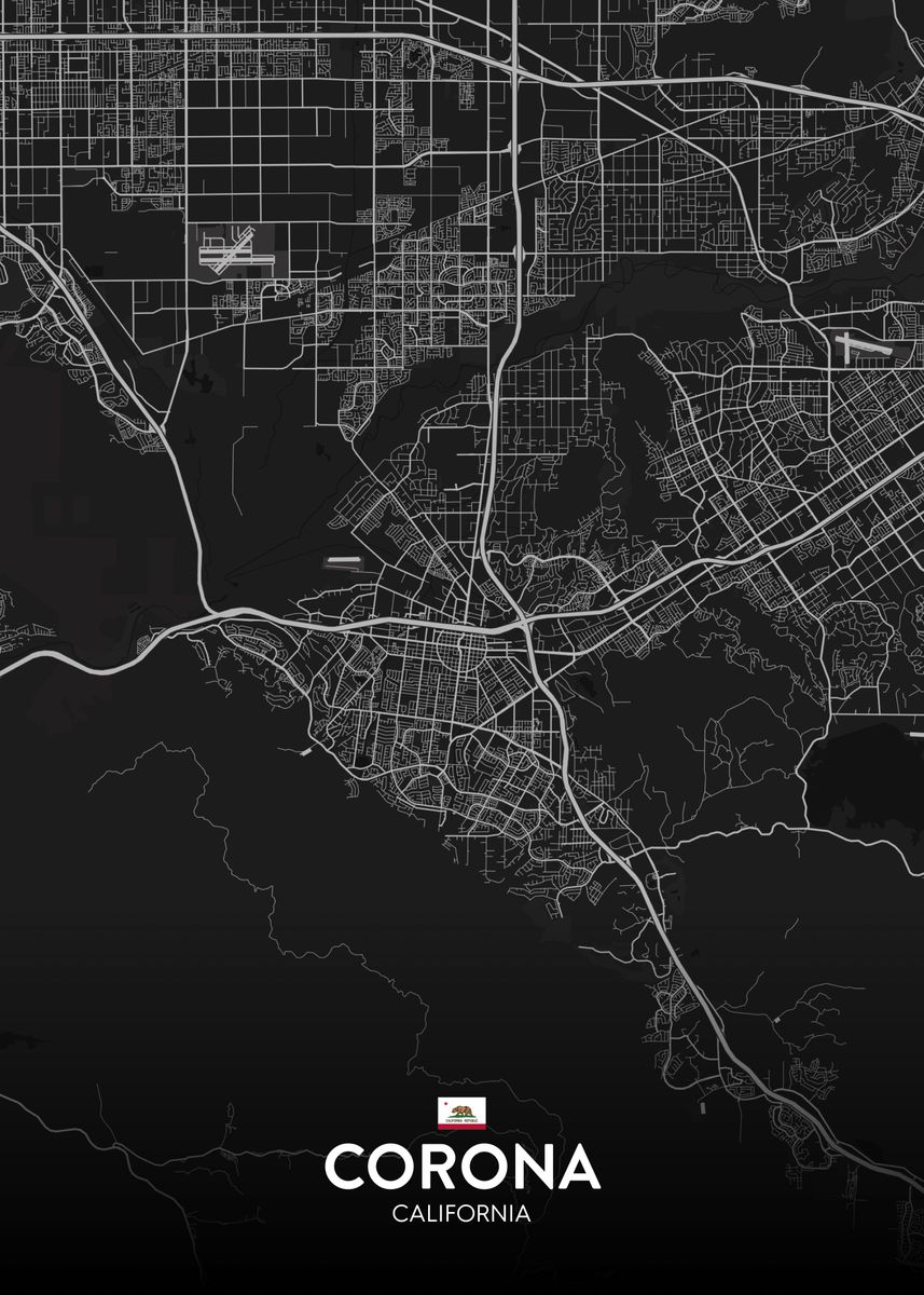 'Corona CA' Poster by IMR Designs | Displate