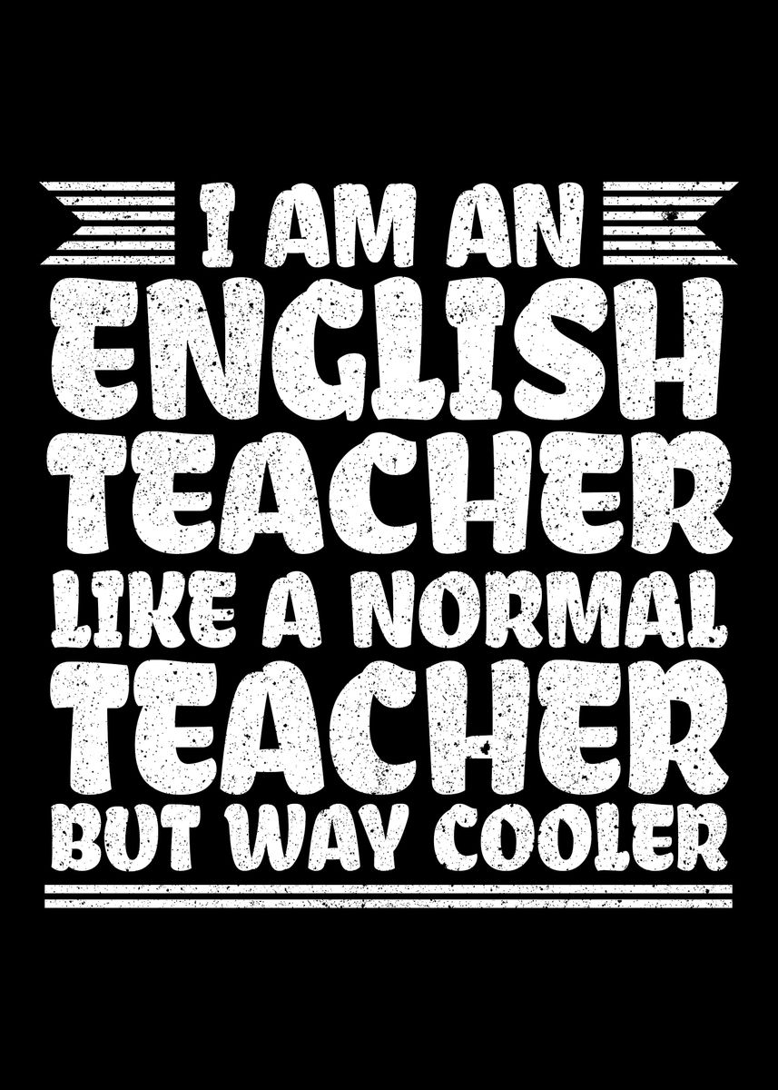 'English Teacher Educator' Poster, picture, metal print, paint by ...
