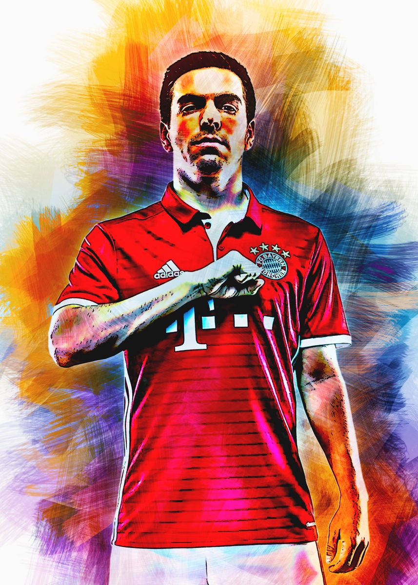 'Philipp Lahm' Poster, picture, metal print, paint by StanfordPouros ...