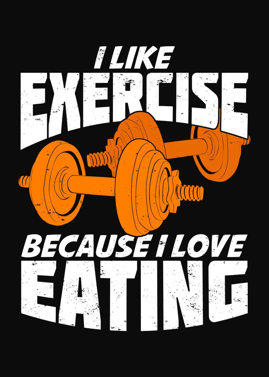 'Funny Bodybuilding Design' Poster by Marcel Doll | Displate