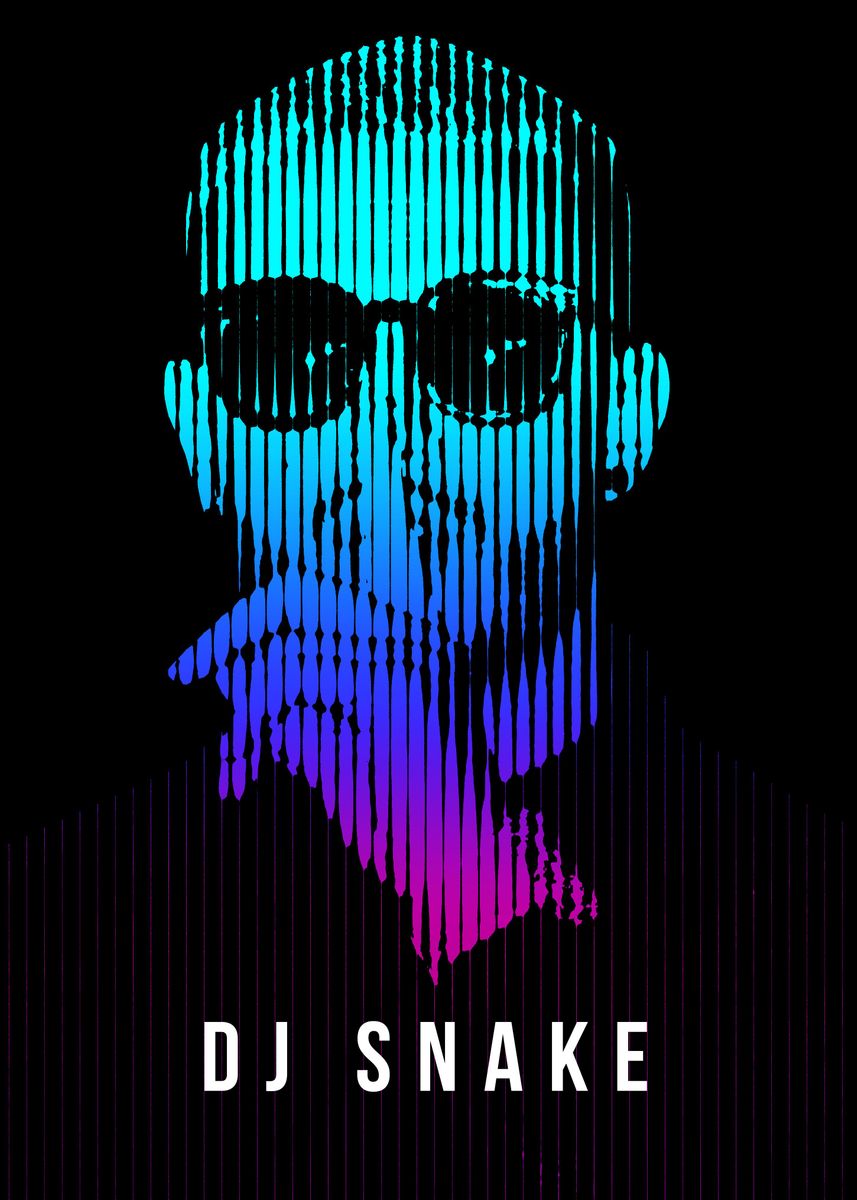 'DJ SNAKE' Poster, picture, metal print, paint by Bestselling Music ...