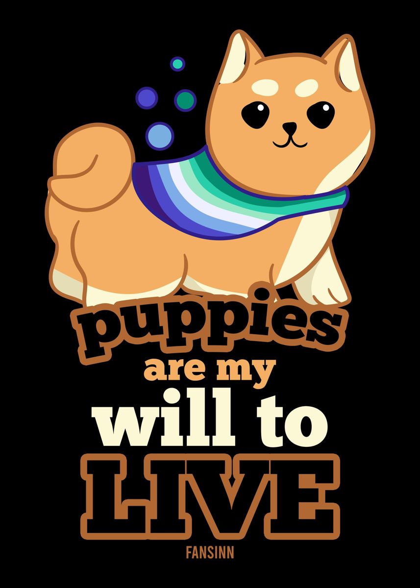 'Dog puppy' Poster by fansinn | Displate