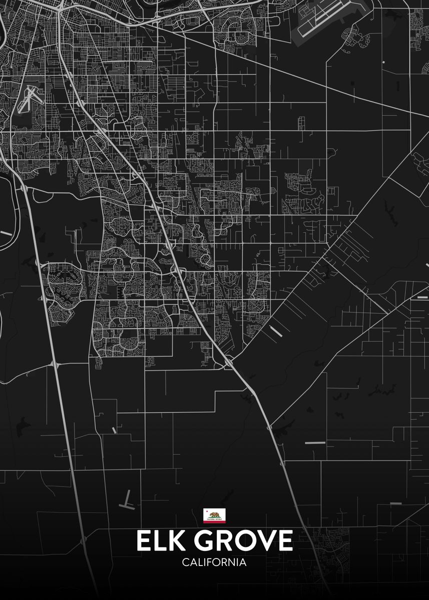 'Elk Grove CA' Poster, picture, metal print, paint by IMR Designs ...