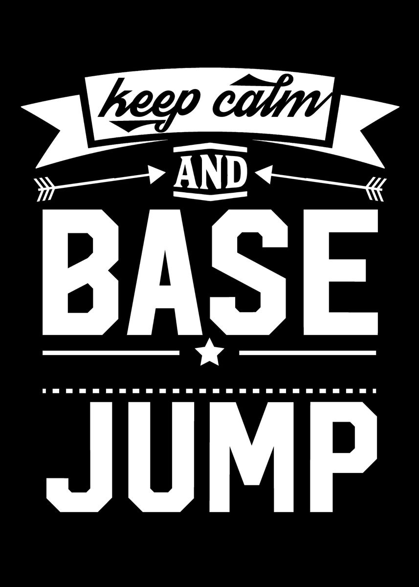 'Base jump' Poster, picture, metal print, paint by dr3designs | Displate