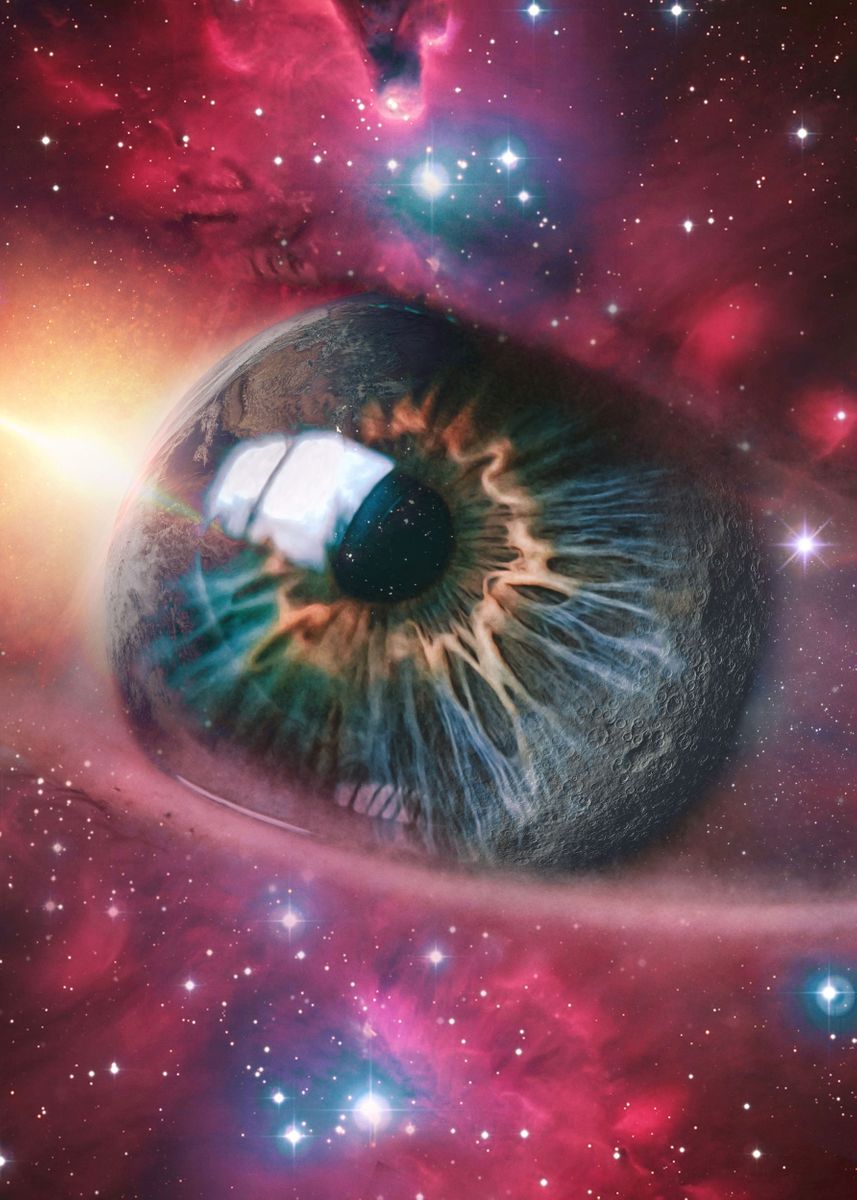 'Galactic eye' Poster by Oleg S... | Displate