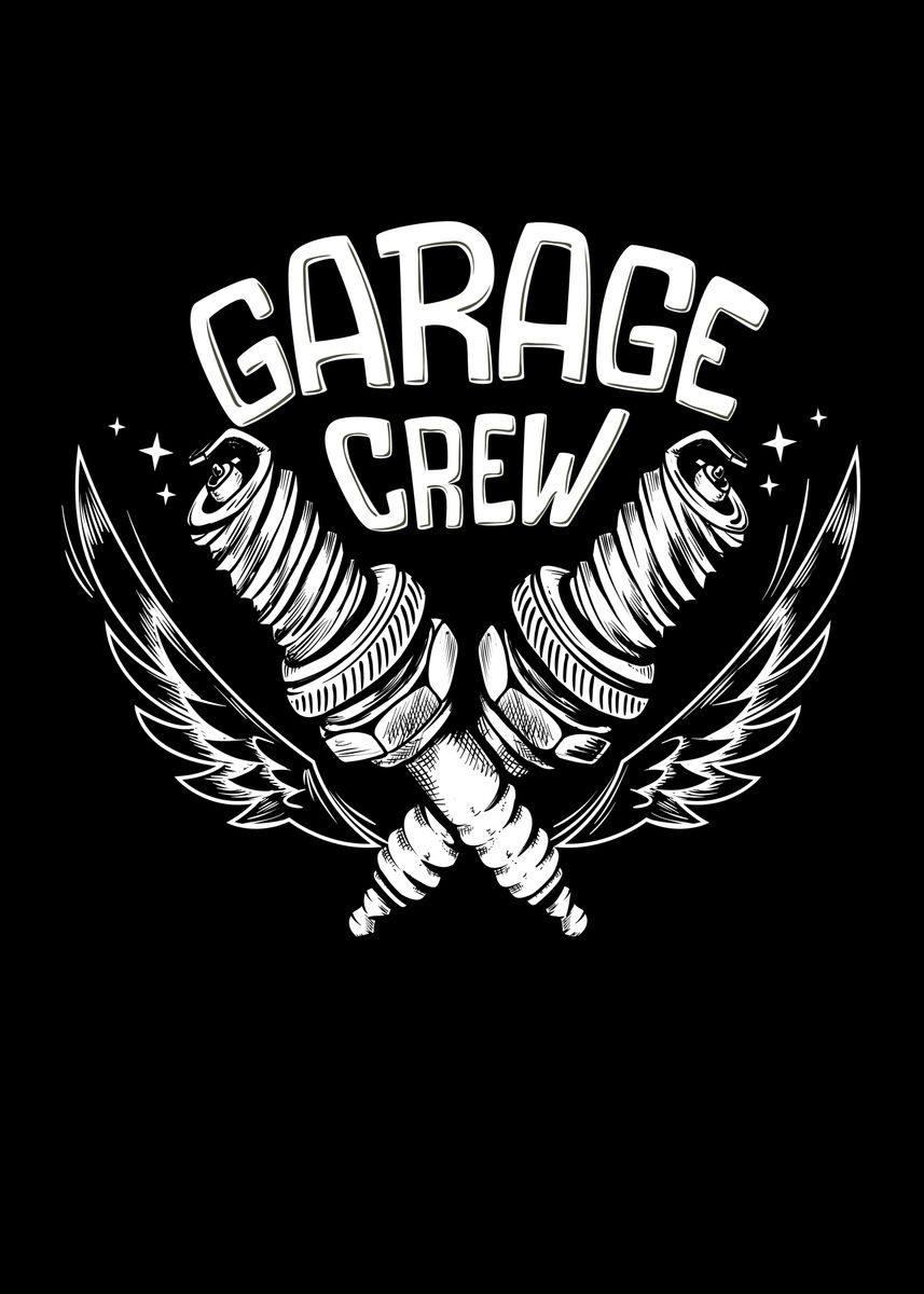 'Garage Crew' Poster by ZS C O M M E R C E | Displate