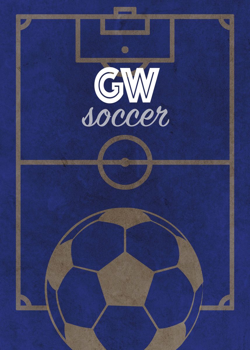 'George Washington Soccer' Poster, picture, metal print, paint by ...