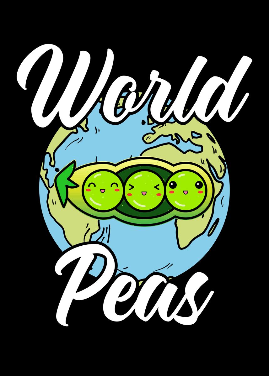 'World Peas' Poster by NAO | Displate
