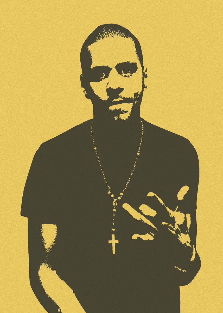 'J Cole' Poster by CarlosBalistreri Studio | Displate