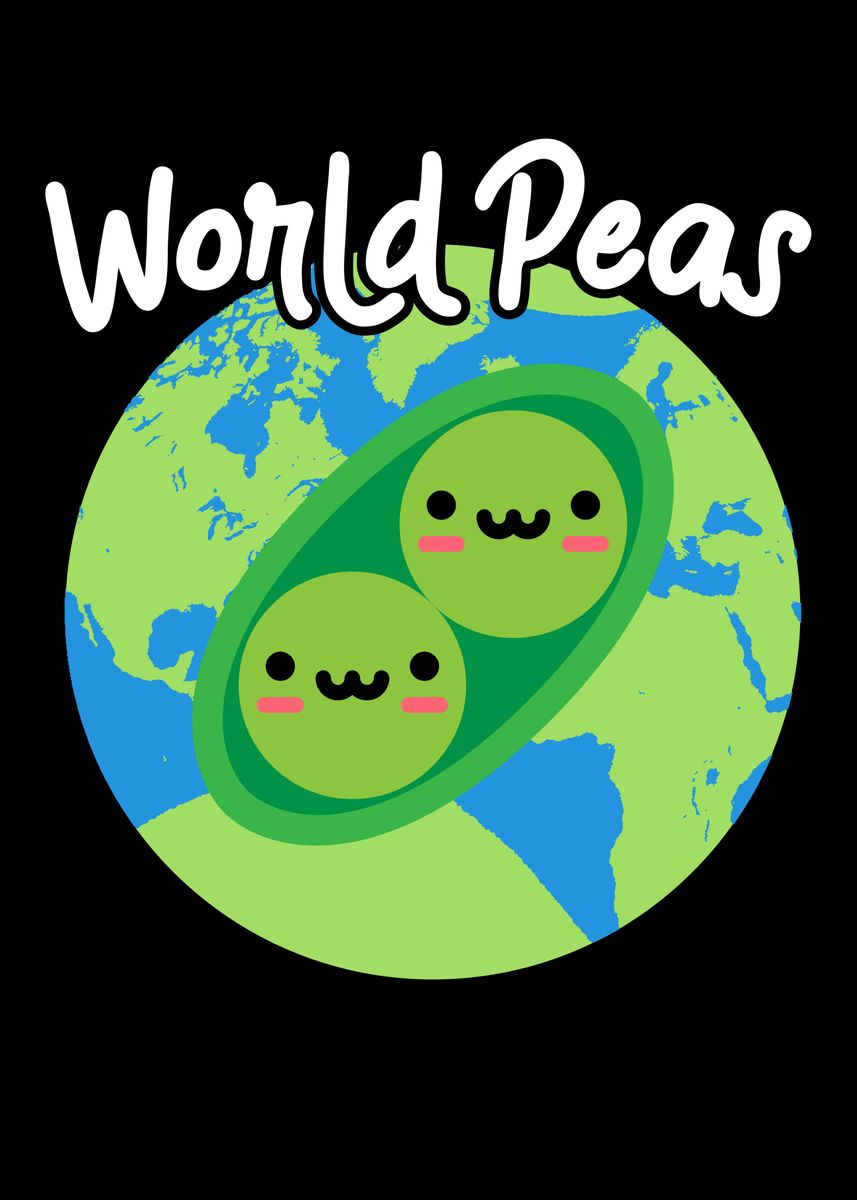 'World Peas' Poster by NAO | Displate