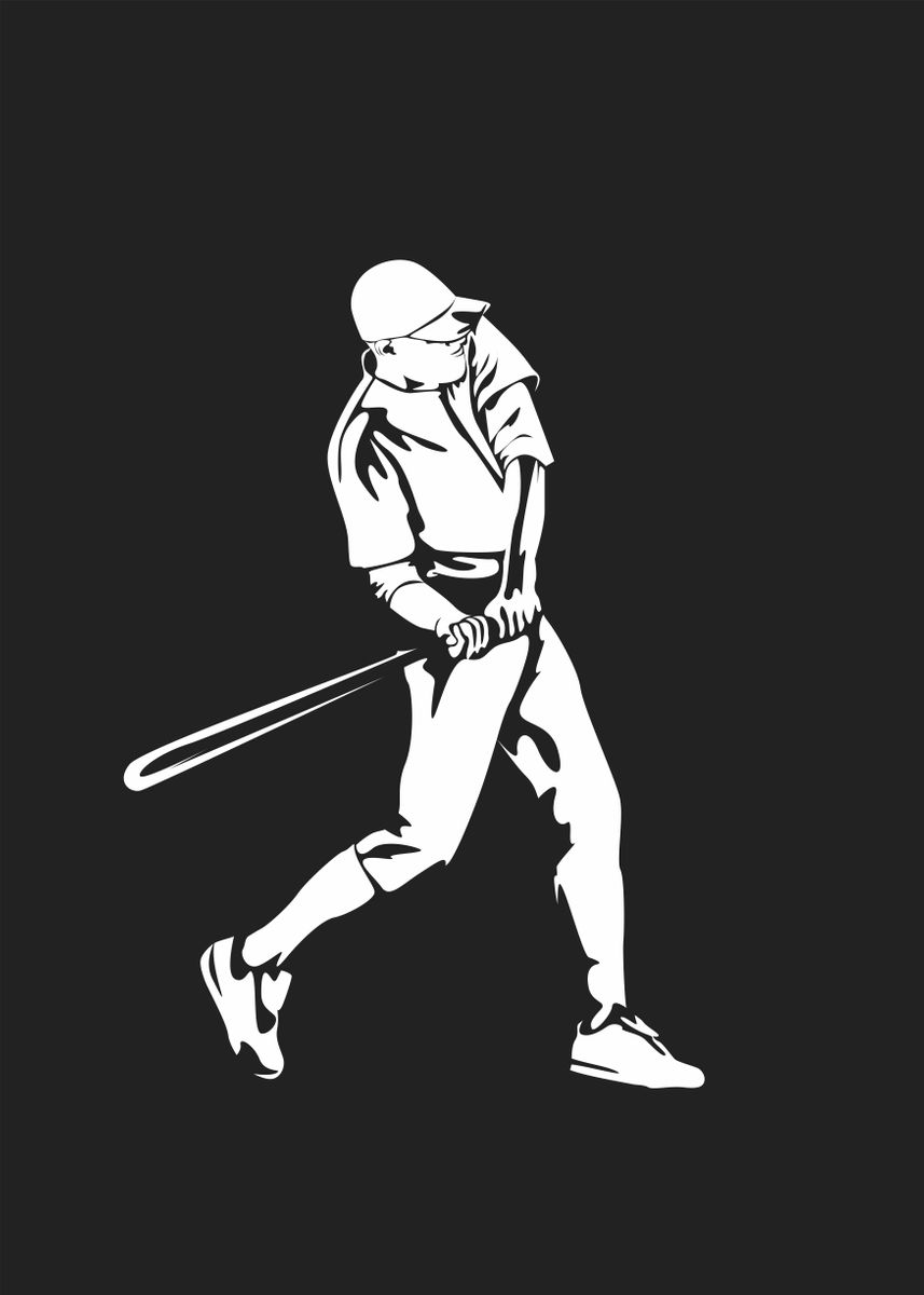 'baseball player' Poster by Ratna Mutia Dewi | Displate