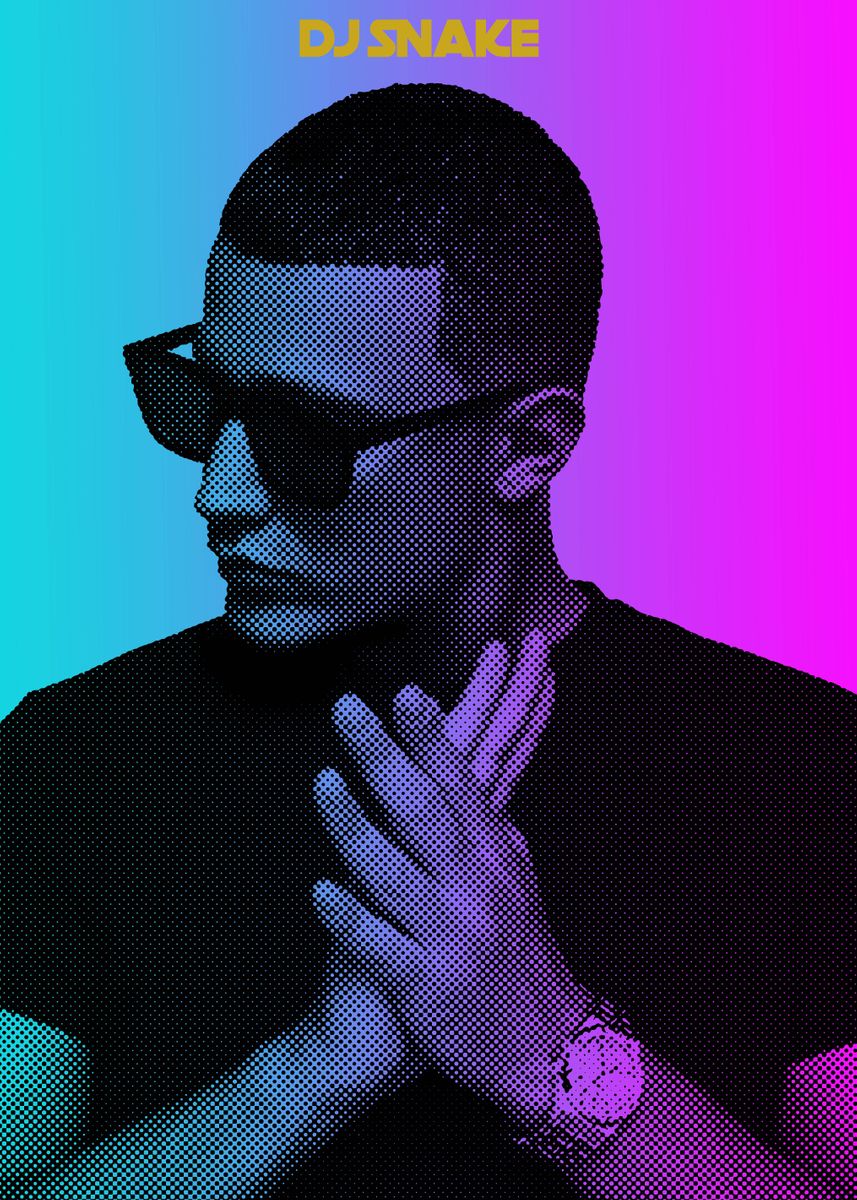 'DJ Snake' Poster, picture, metal print, paint by Imagination Gallery ...