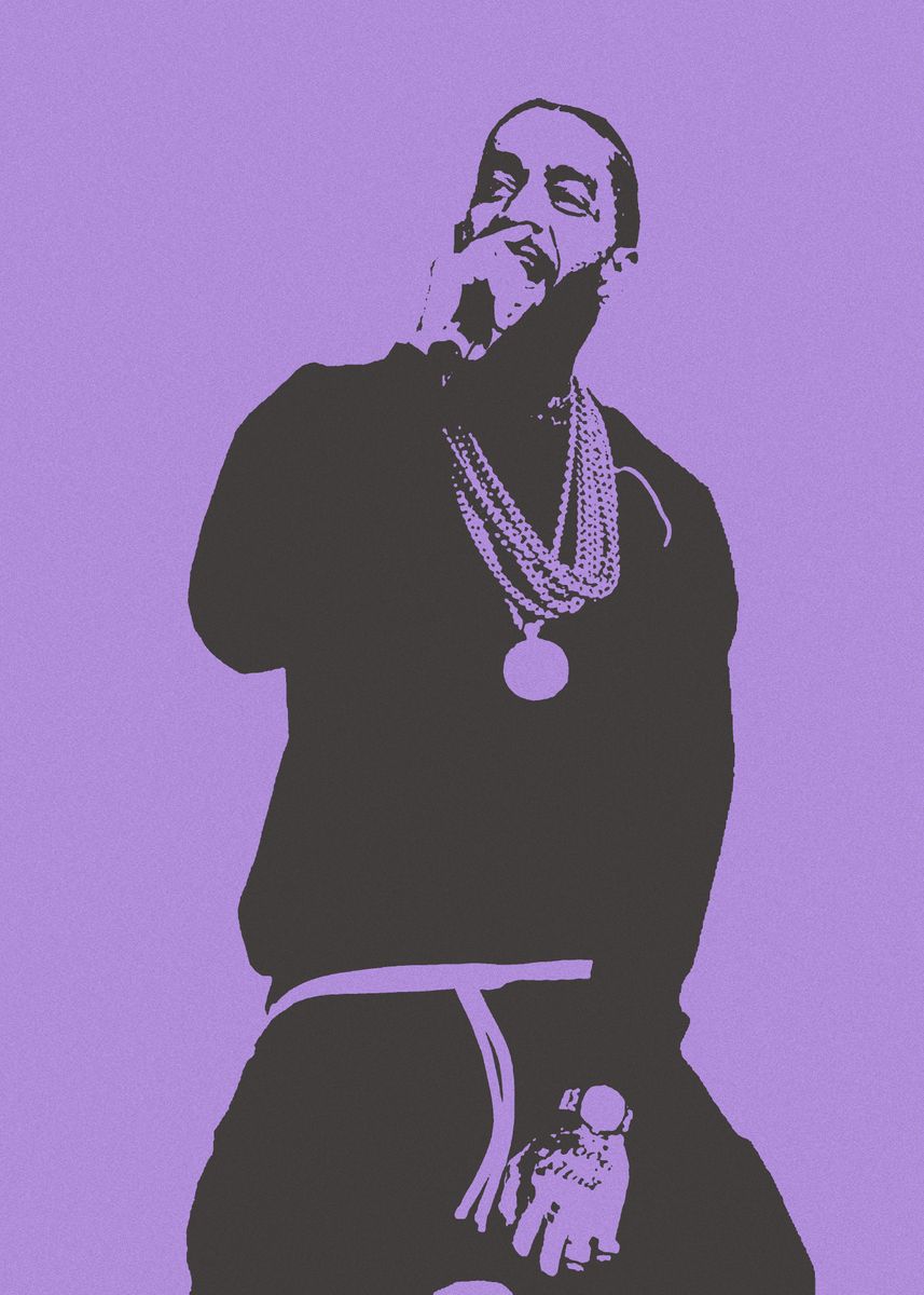 'Nipsey Hussle' Poster, picture, metal print, paint by CarlosBalistreri ...