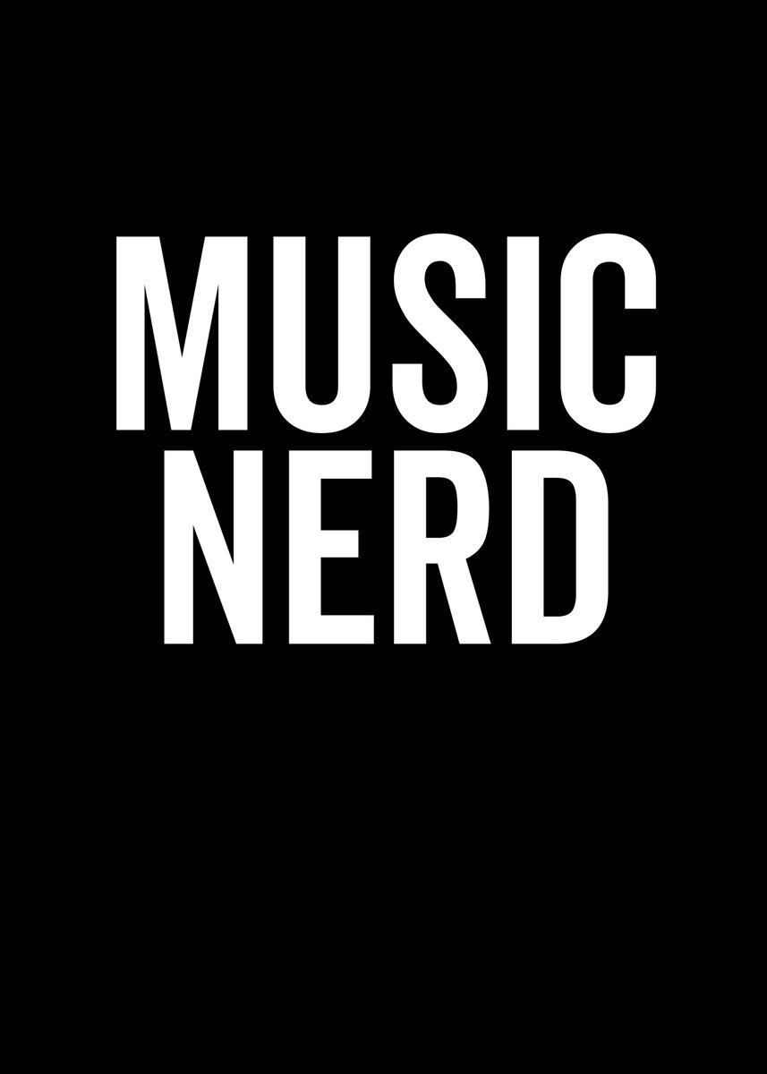 'Music Nerd' Poster, picture, metal print, paint by Francois Ringuette ...