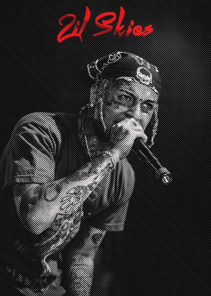 'Lil Skies rapper ' Poster, picture, metal print, paint by jamesstudio ...